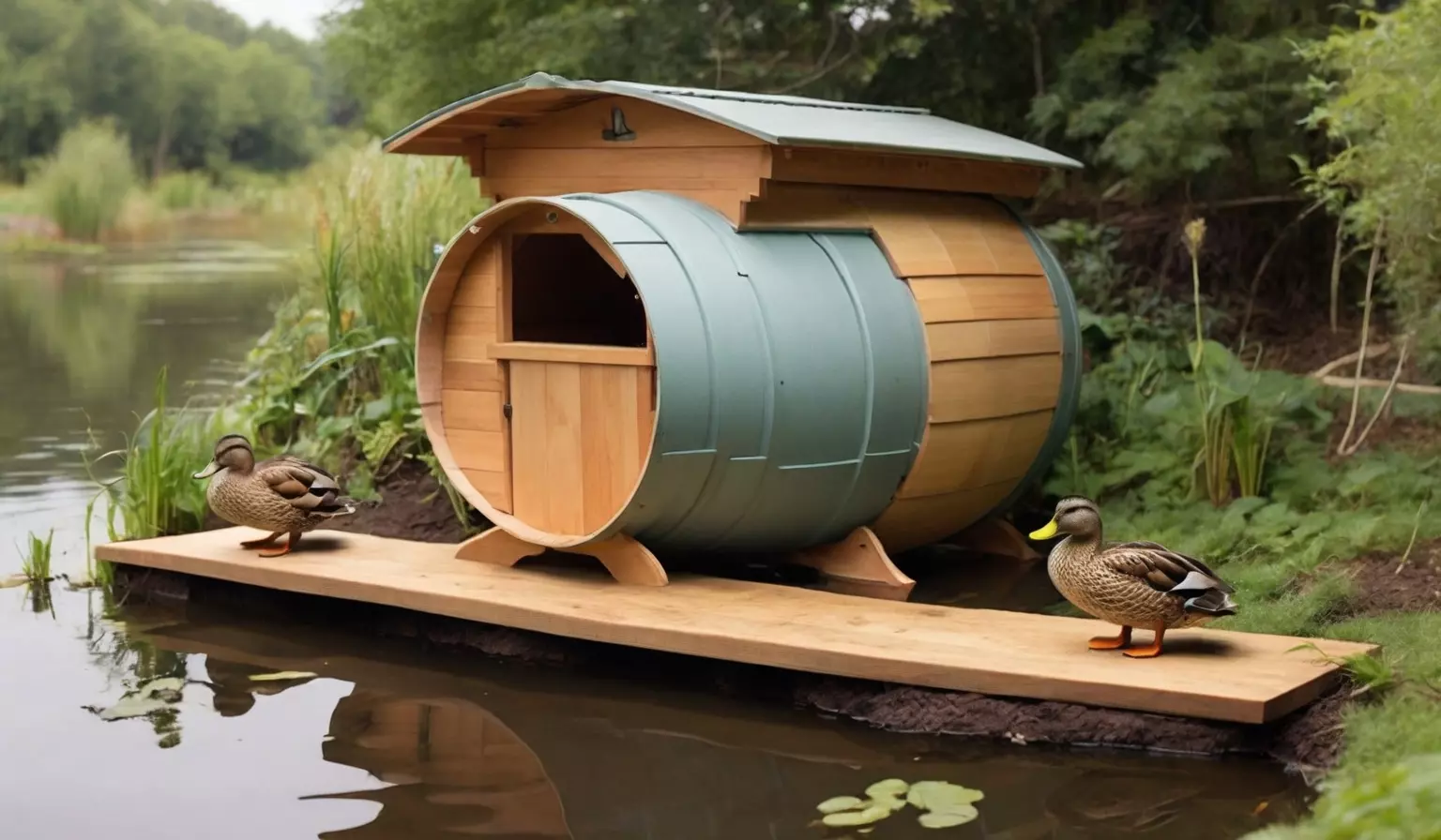 17 Best And Creative Duck House Ideas for Your Garden Pond